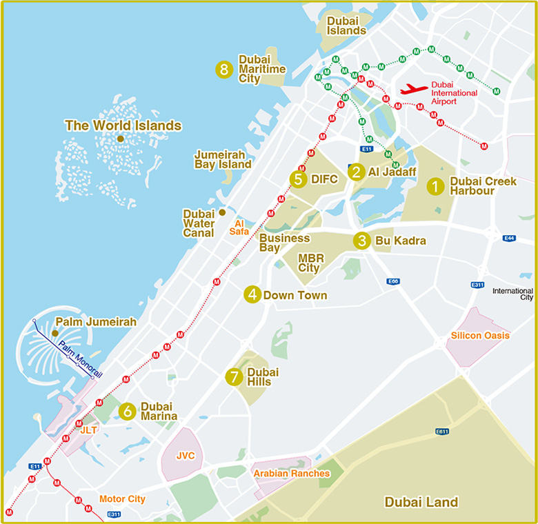 Dubai's noteworthy real estate areas | Dubai real estate market ...